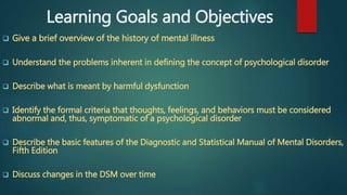 Introduction to Psychological Disorders | PPTX