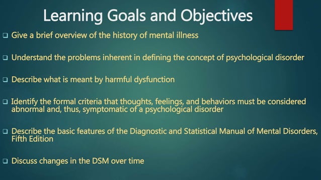 Introduction to Psychological Disorders | PPTX