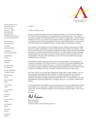 LOR Mark Richardson | PDF