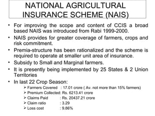 5 Feb 2011 GoI Perspective Agri Insurance | PPT
