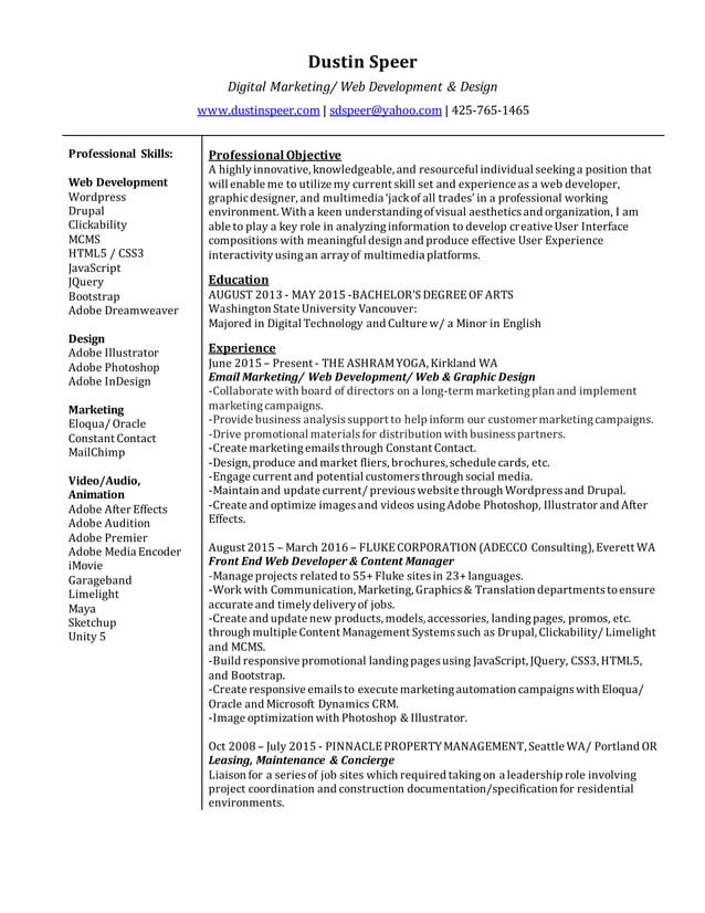 SM_Resume | DOCX | Web Development | Internet