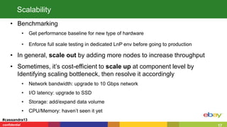 C* Summit 2013: Cassandra at eBay Scale by Feng Qu and Anurag Jambhekar ...