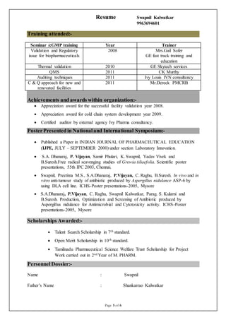 resume S K | PDF