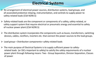 Conceptual Electrical Systems of a CANDU 80 Small Modular Reactor | PPTX