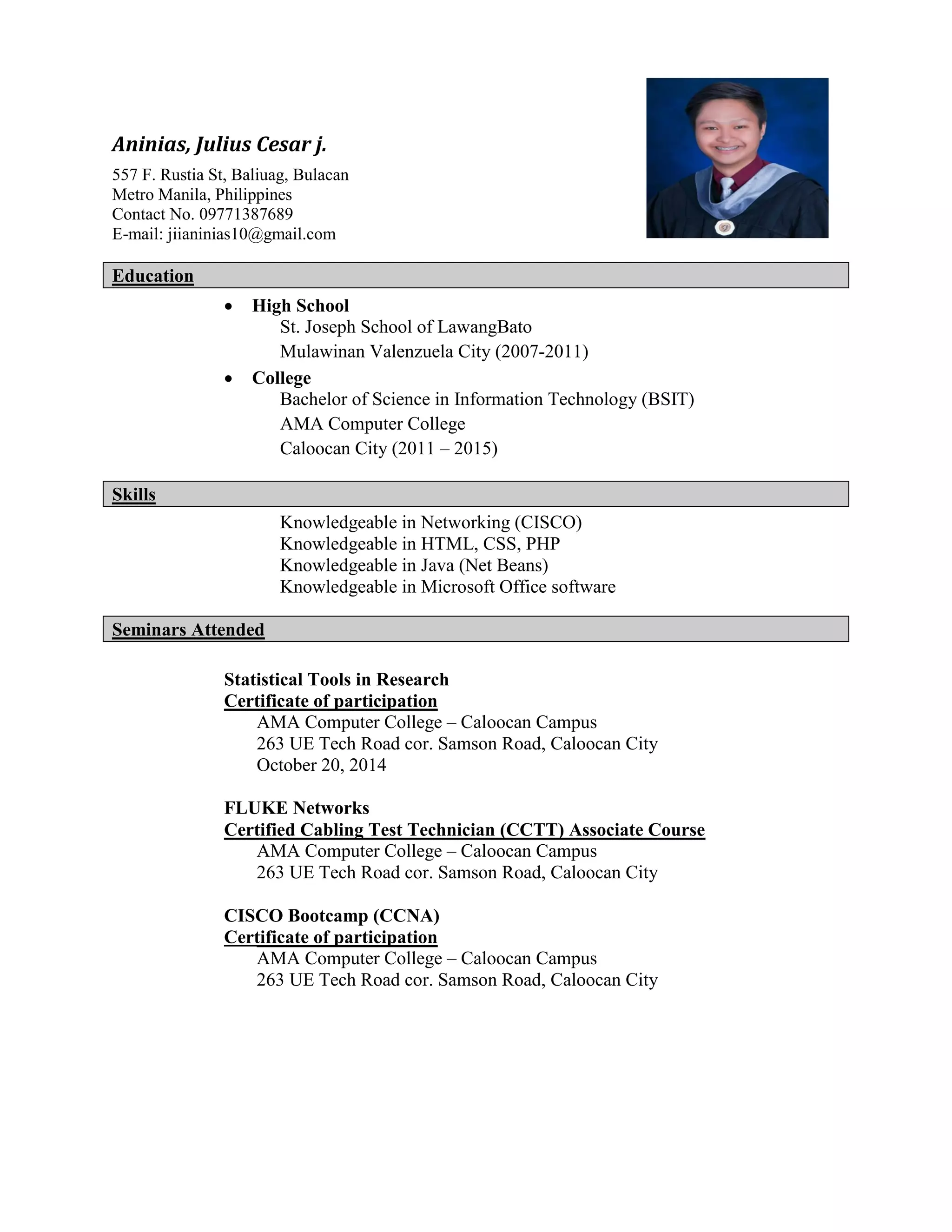 Julius Aninias | PDF