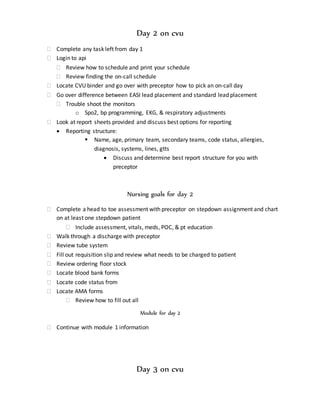 cvu orientation goals | PDF