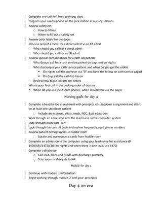 cvu orientation goals | PDF