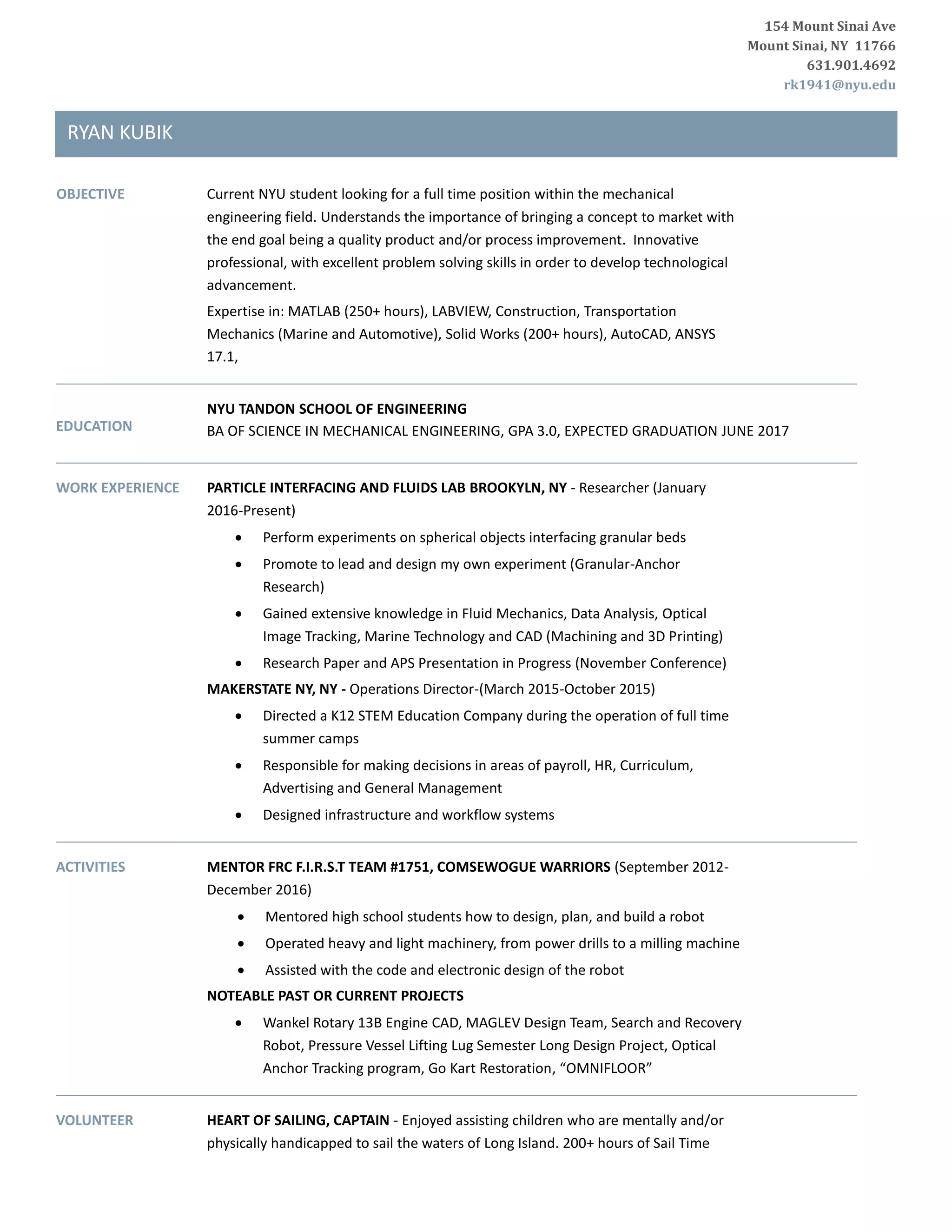 RyanKubikResume | PDF