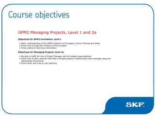 certificate[GPM 2 level 1 & 2 - Prince 2 SKF] | PDF