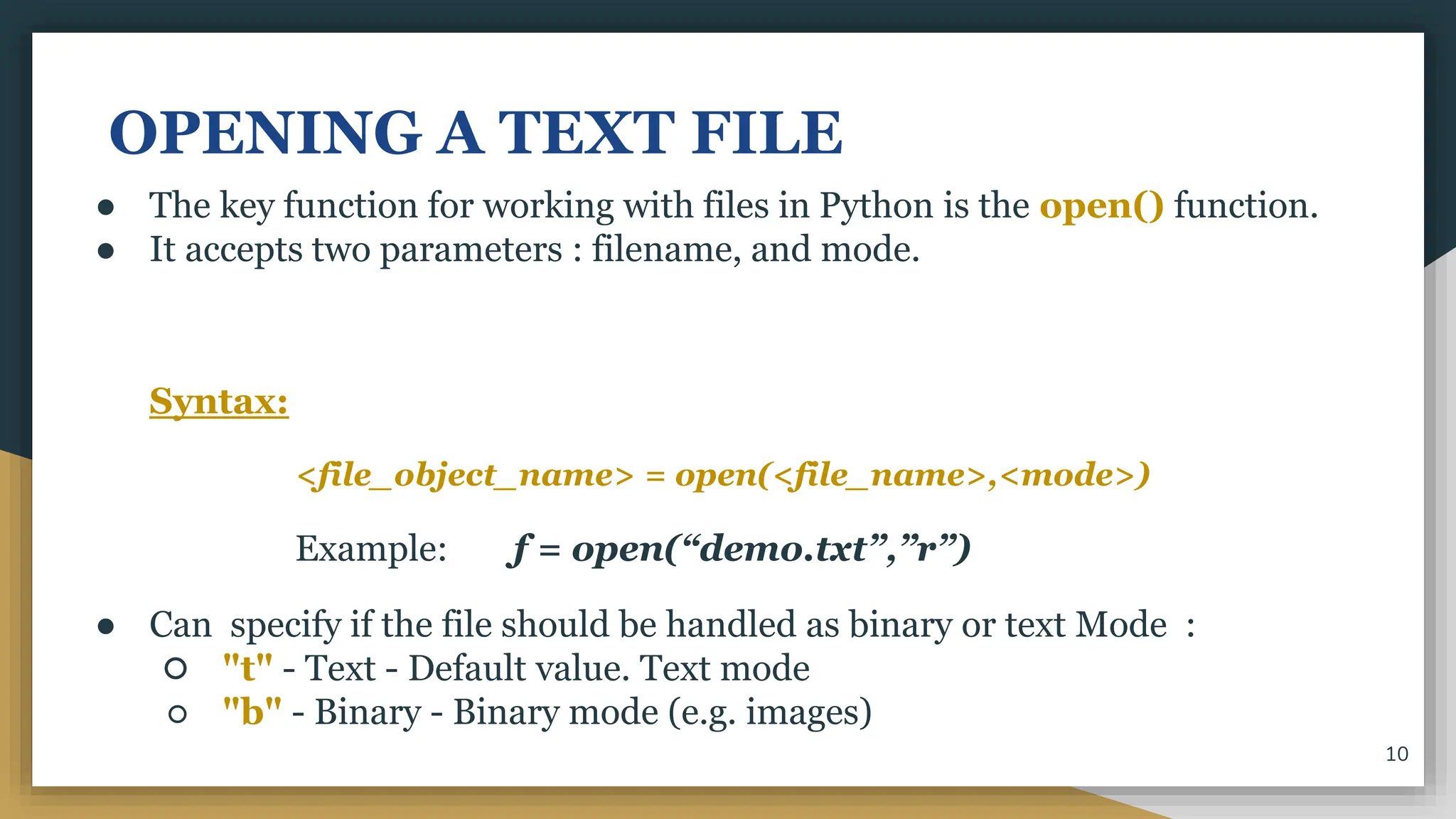 File Handling In Python Binary Filespptx 8530
