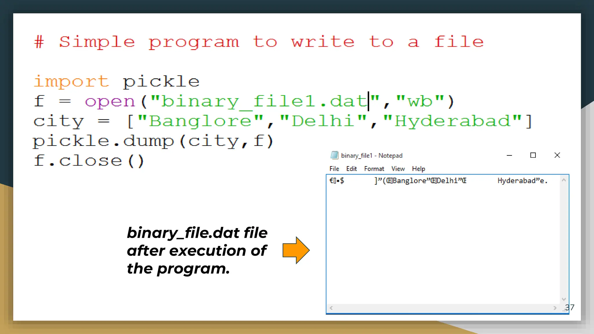 File Handling In Python Binary Files Pptx