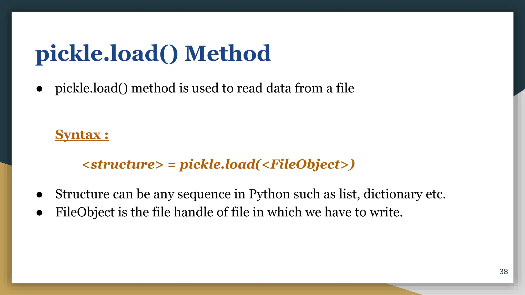 File Handling In Python Binary Files Pptx