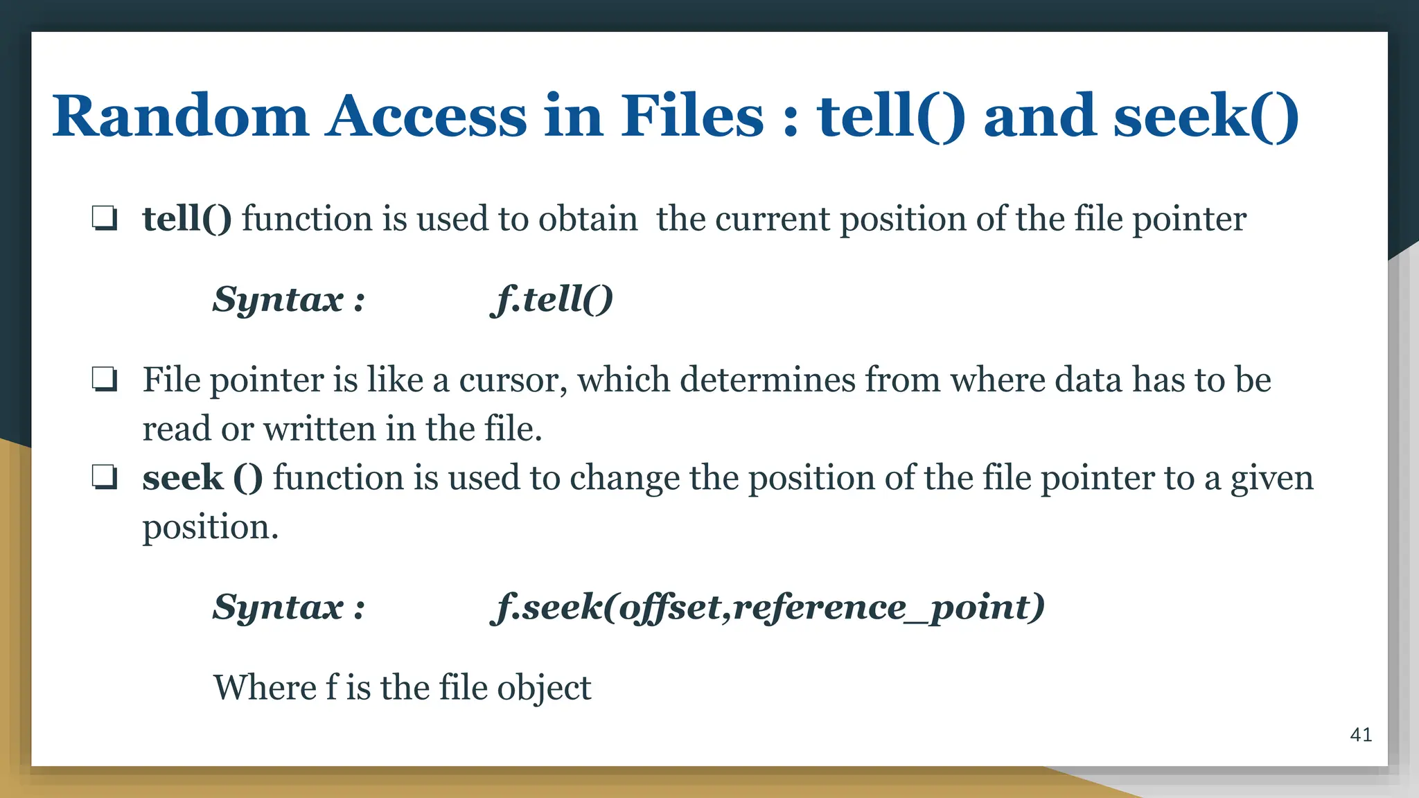 File Handling In Python Binary Files Pptx