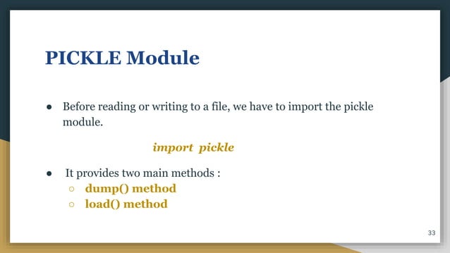 File Handling In Python Binary Filespptx
