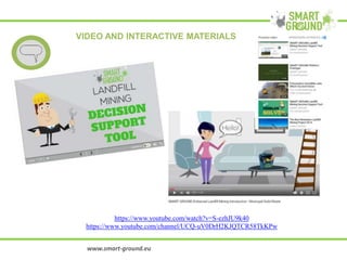 5 SMART GROUND - COCOON - RAWFILL Workshop | PPT