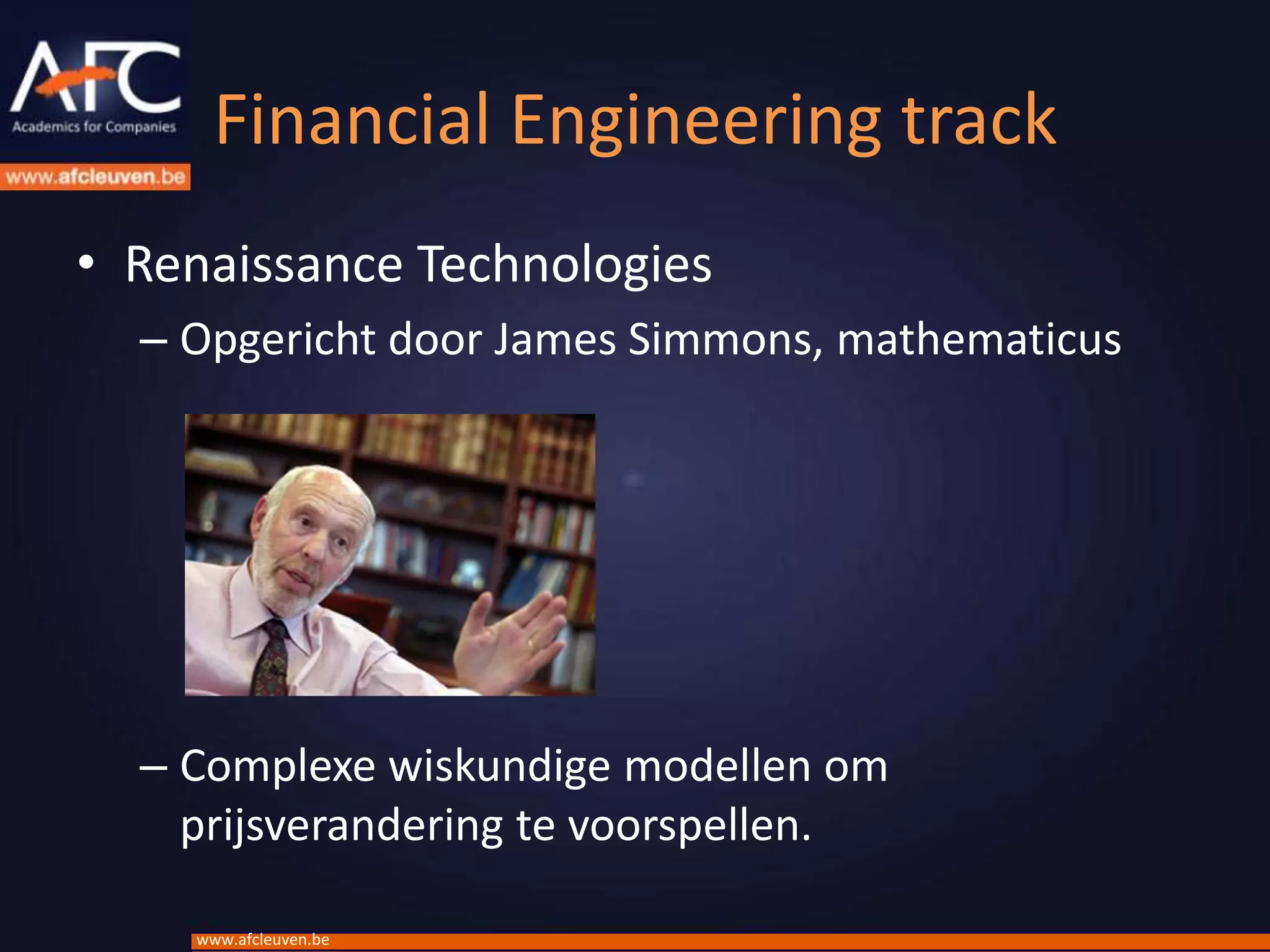 Financial Engineering Track | PPT