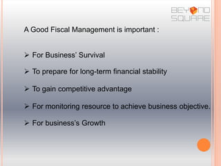 5 Fiscal Management Techniques | PPTX