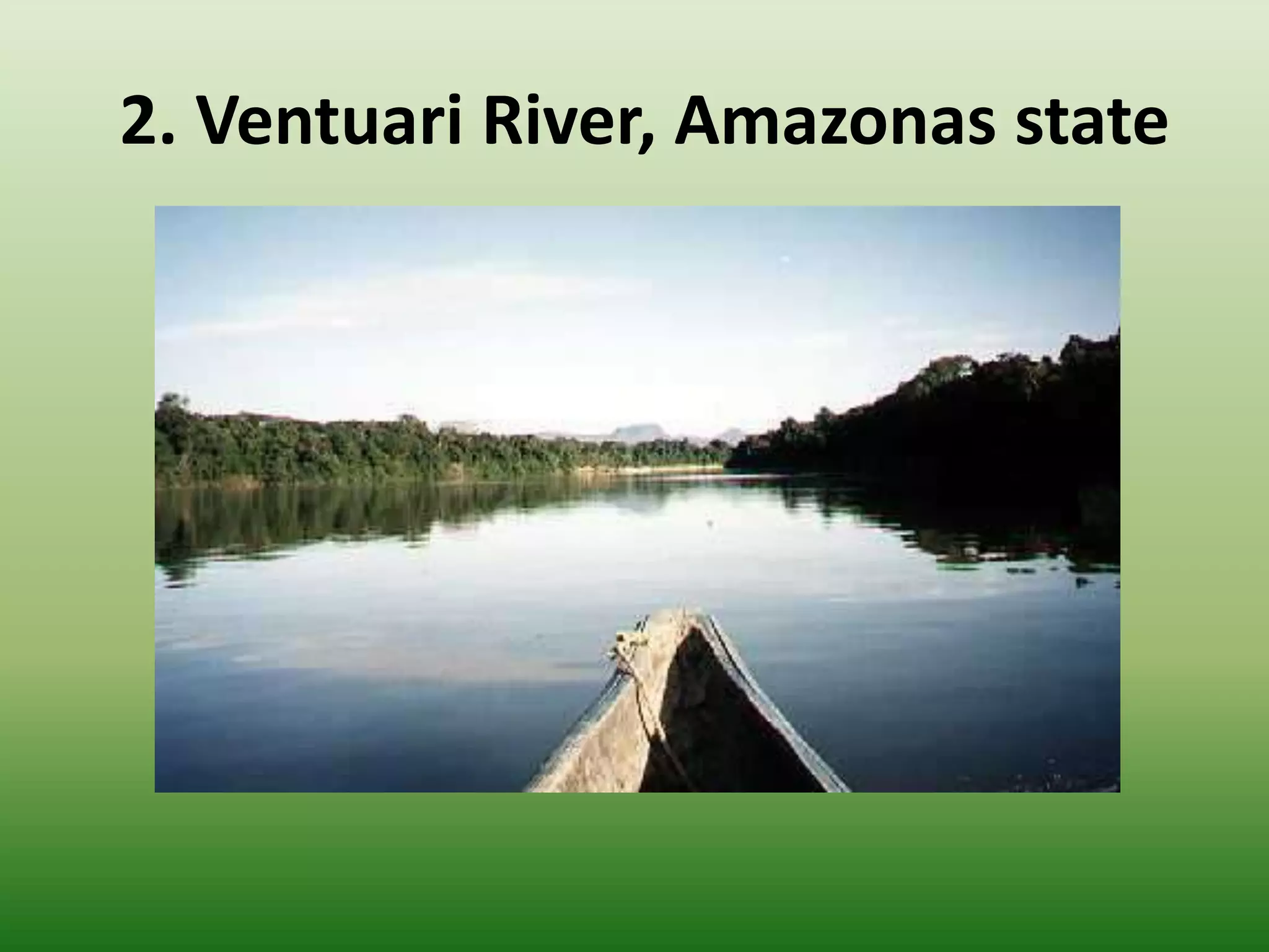 5 fishing rivers in Venezuela | PPTX