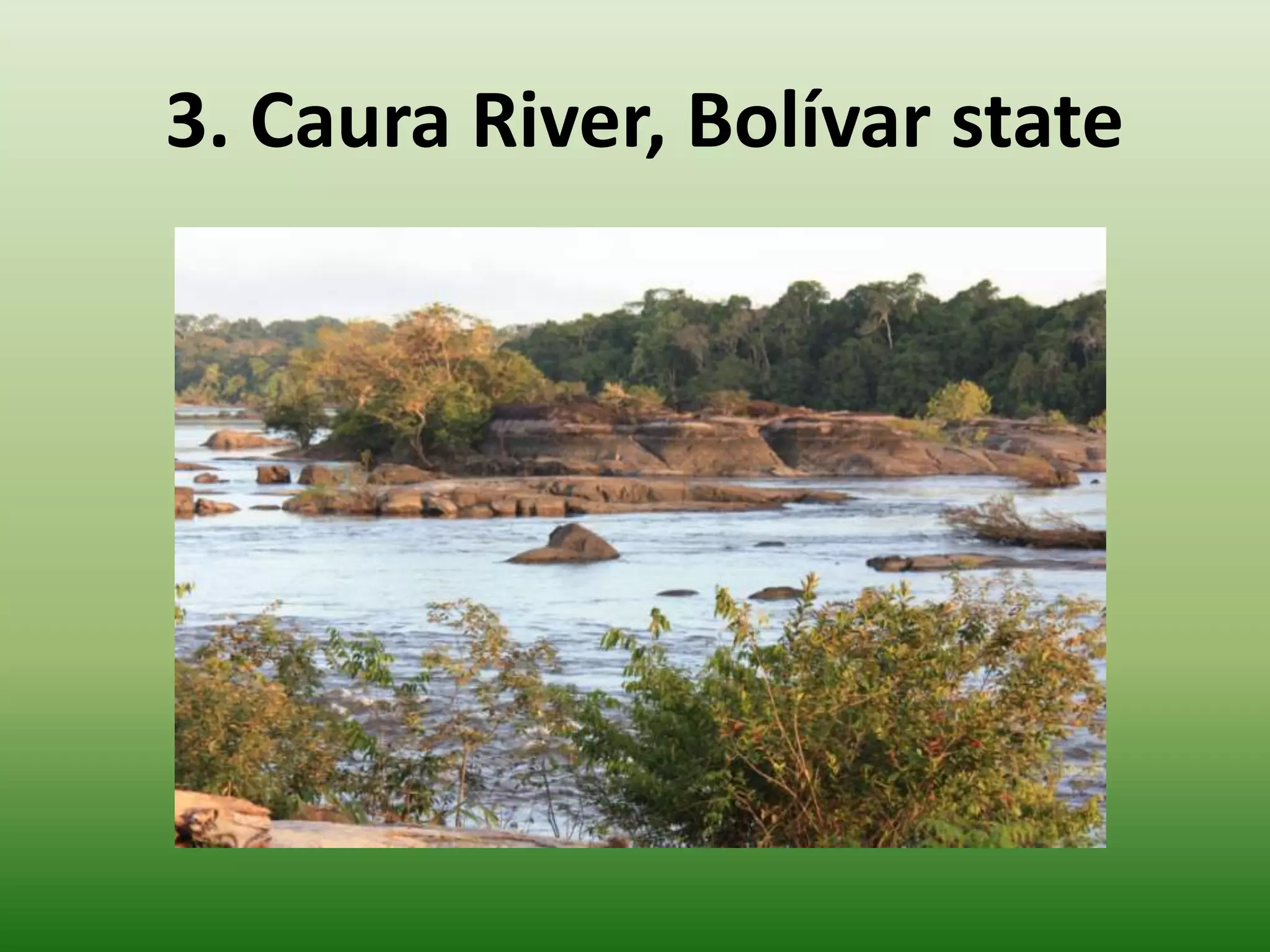 5 fishing rivers in Venezuela | PPTX