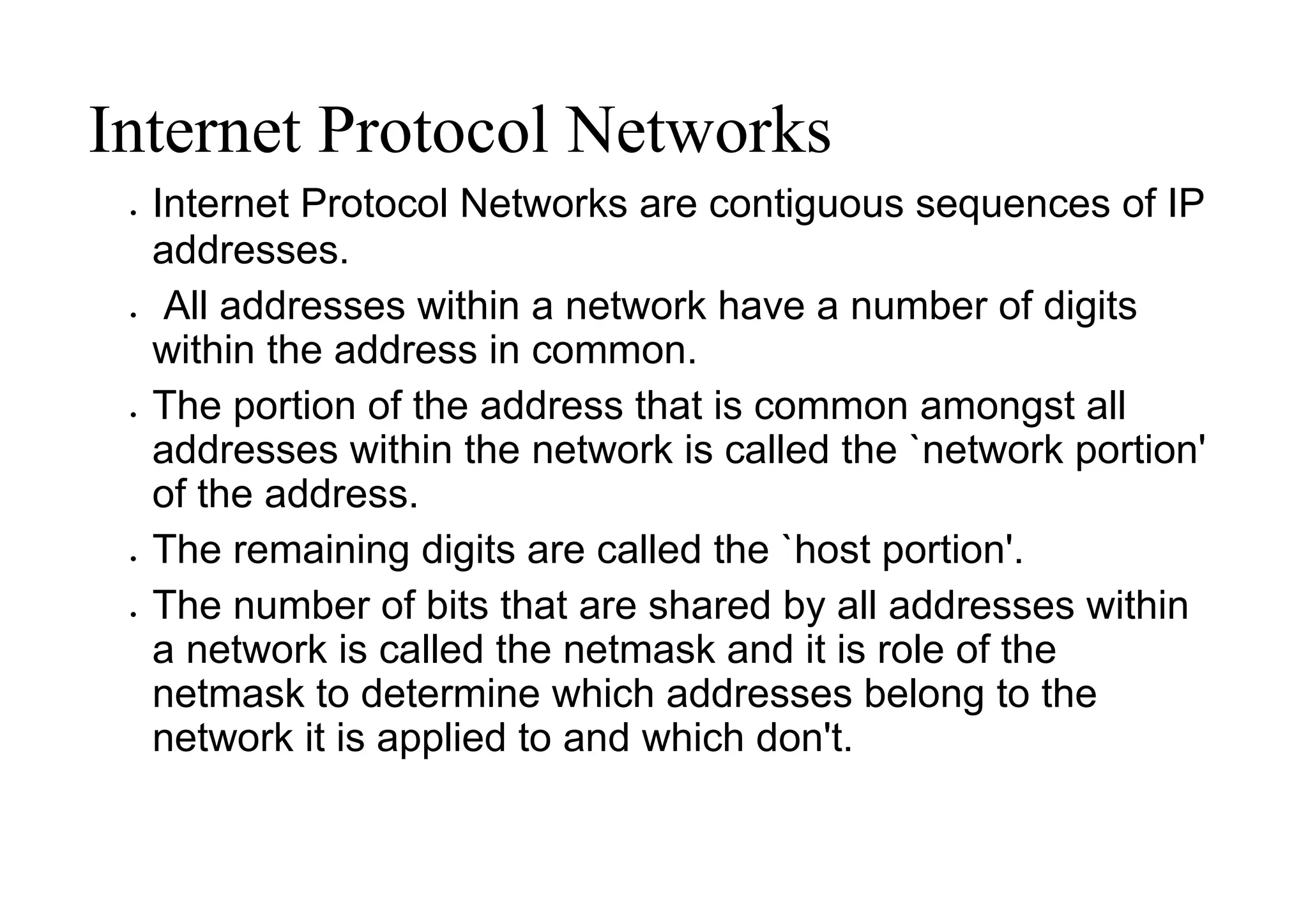 Internet Protocol Address | PPT