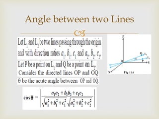 Three dimensional geometry | PPTX