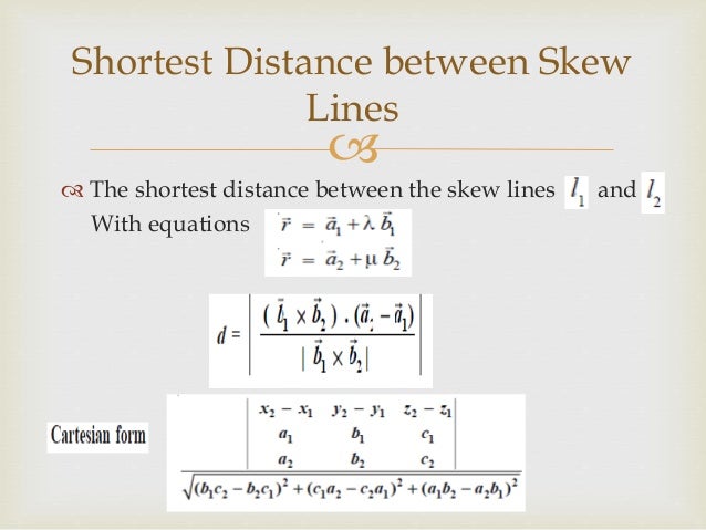 Three dimensional geometry