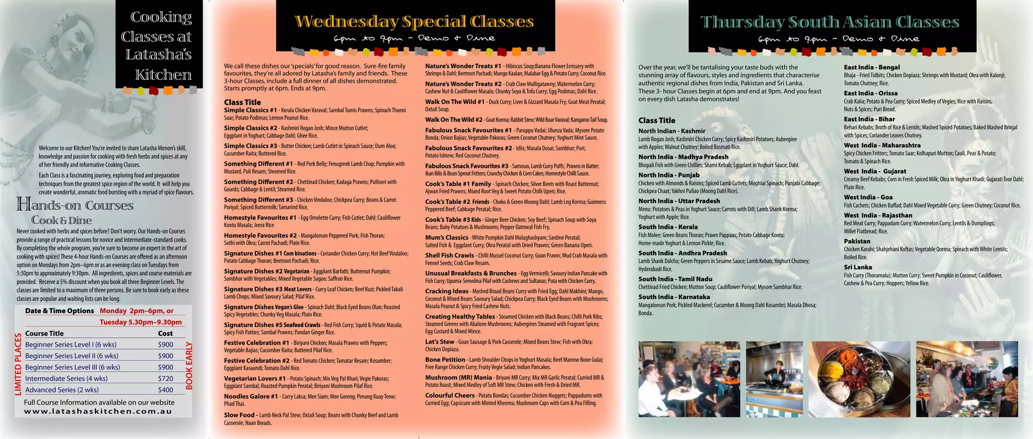 5 Fold Cooking Class Brochure | PDF