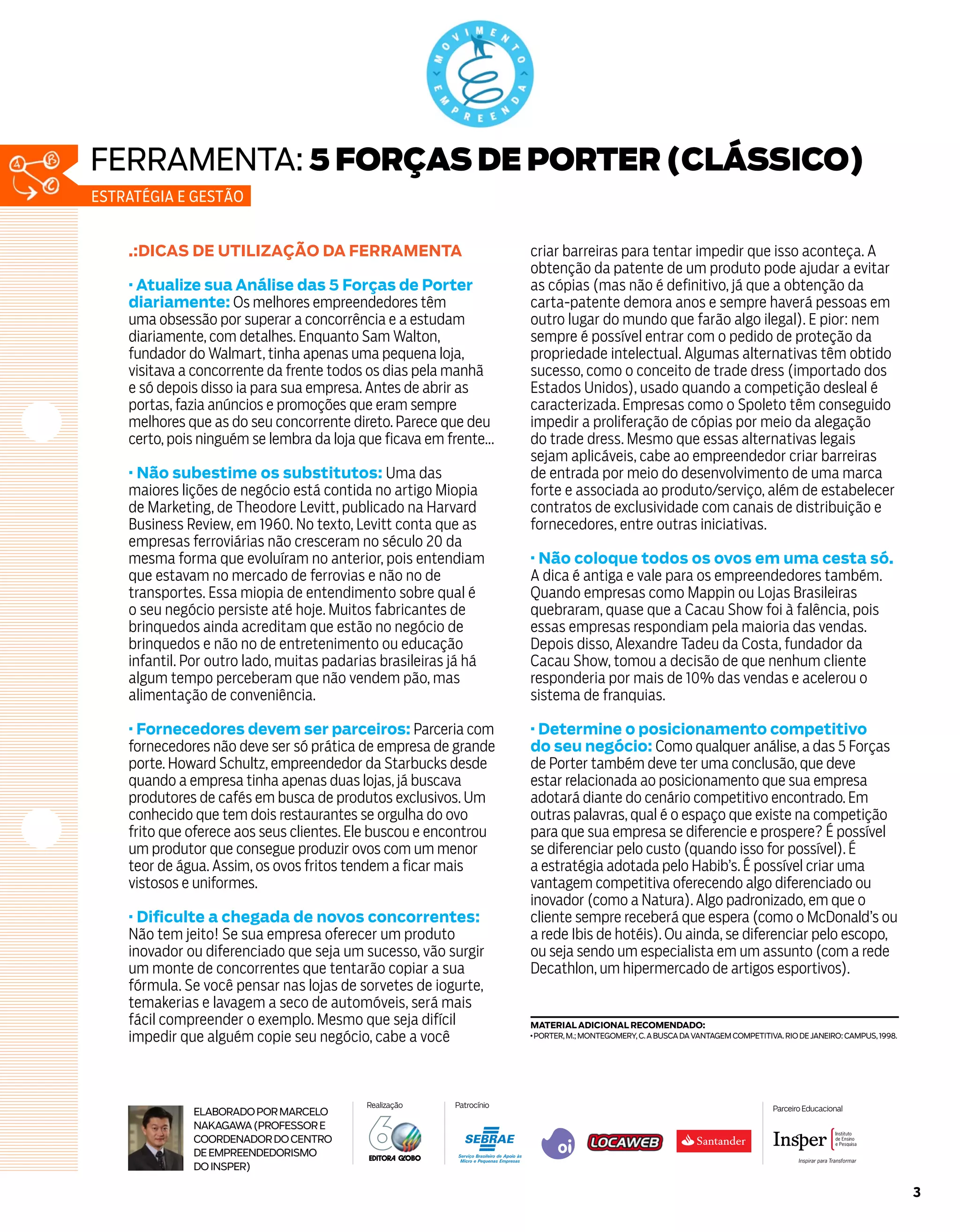 5 forças de porter (clássico) | PDF