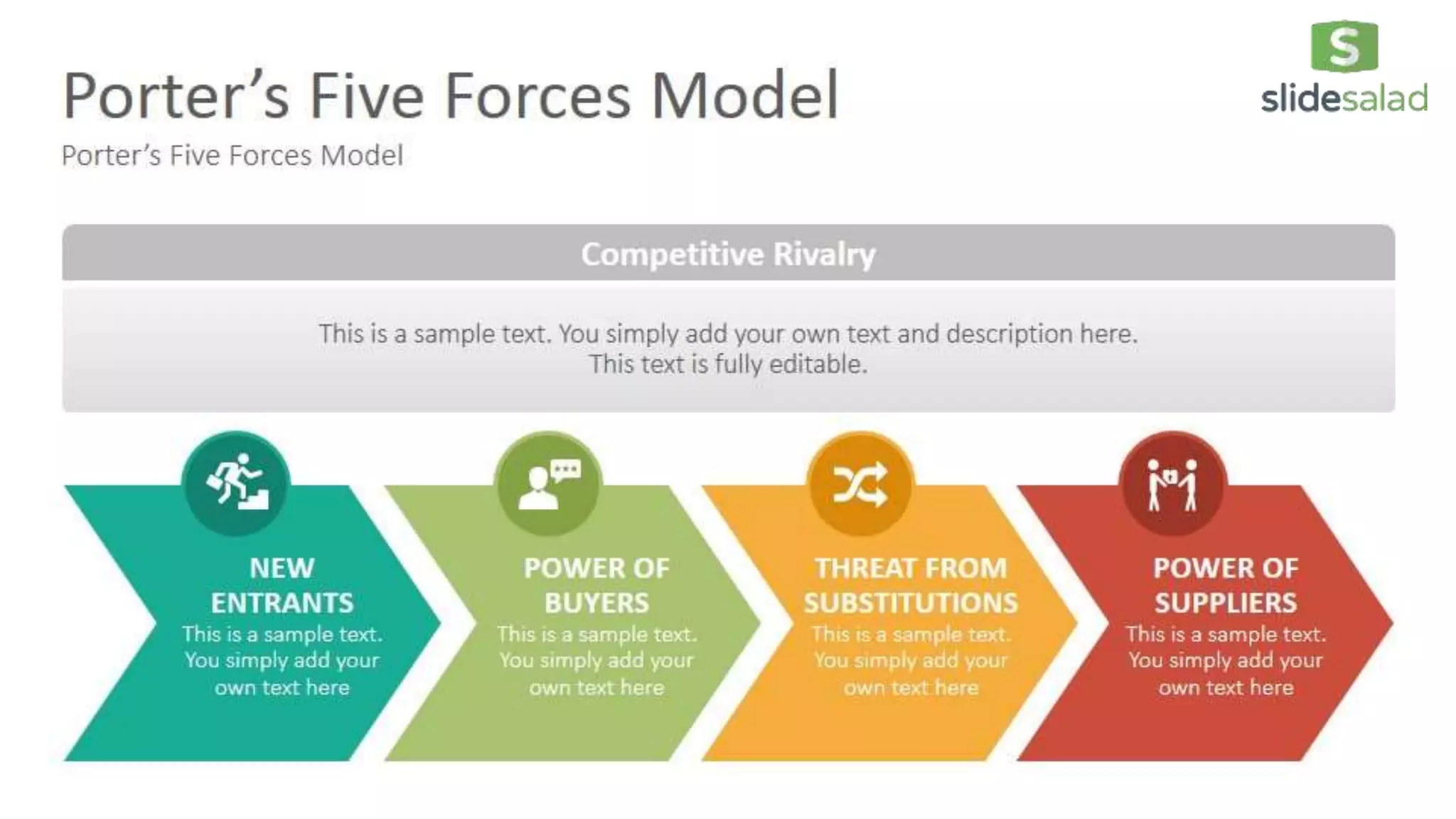 5 Forces Analysis Diagrams Google Slides Presentation Template ...