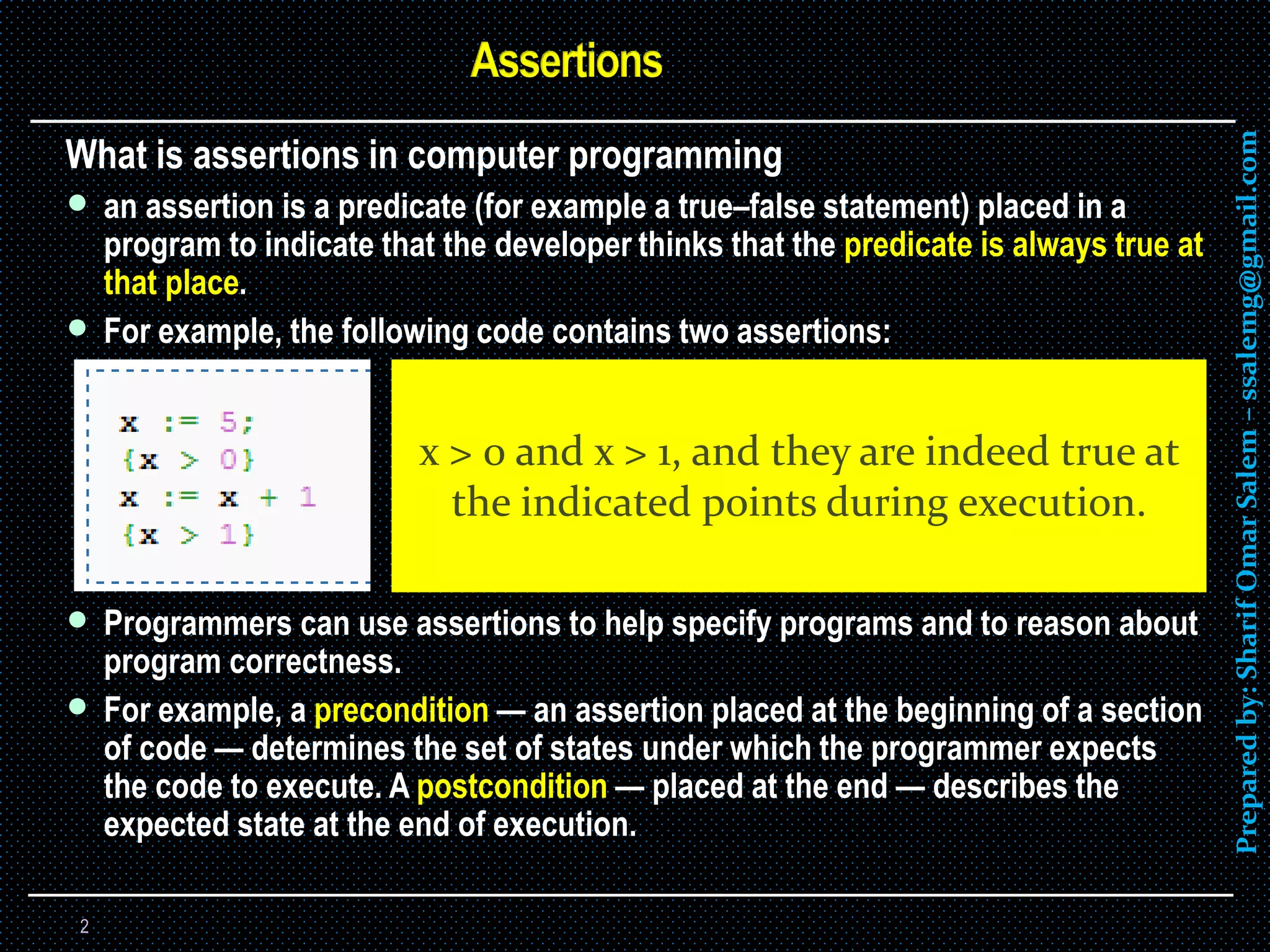 #5 formal methods – hoare logic | PPTX