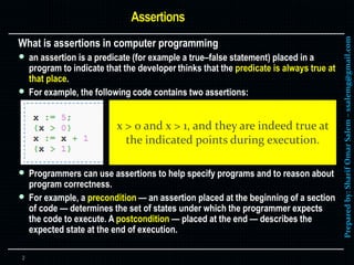 #5 formal methods – hoare logic | PPTX