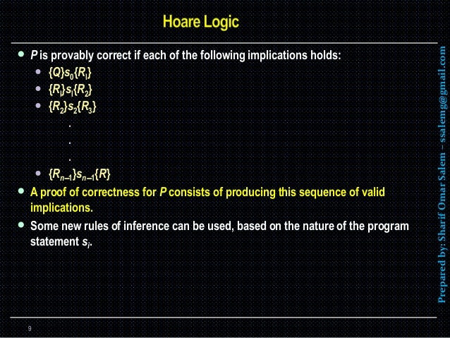 #5 formal methods – hoare logic