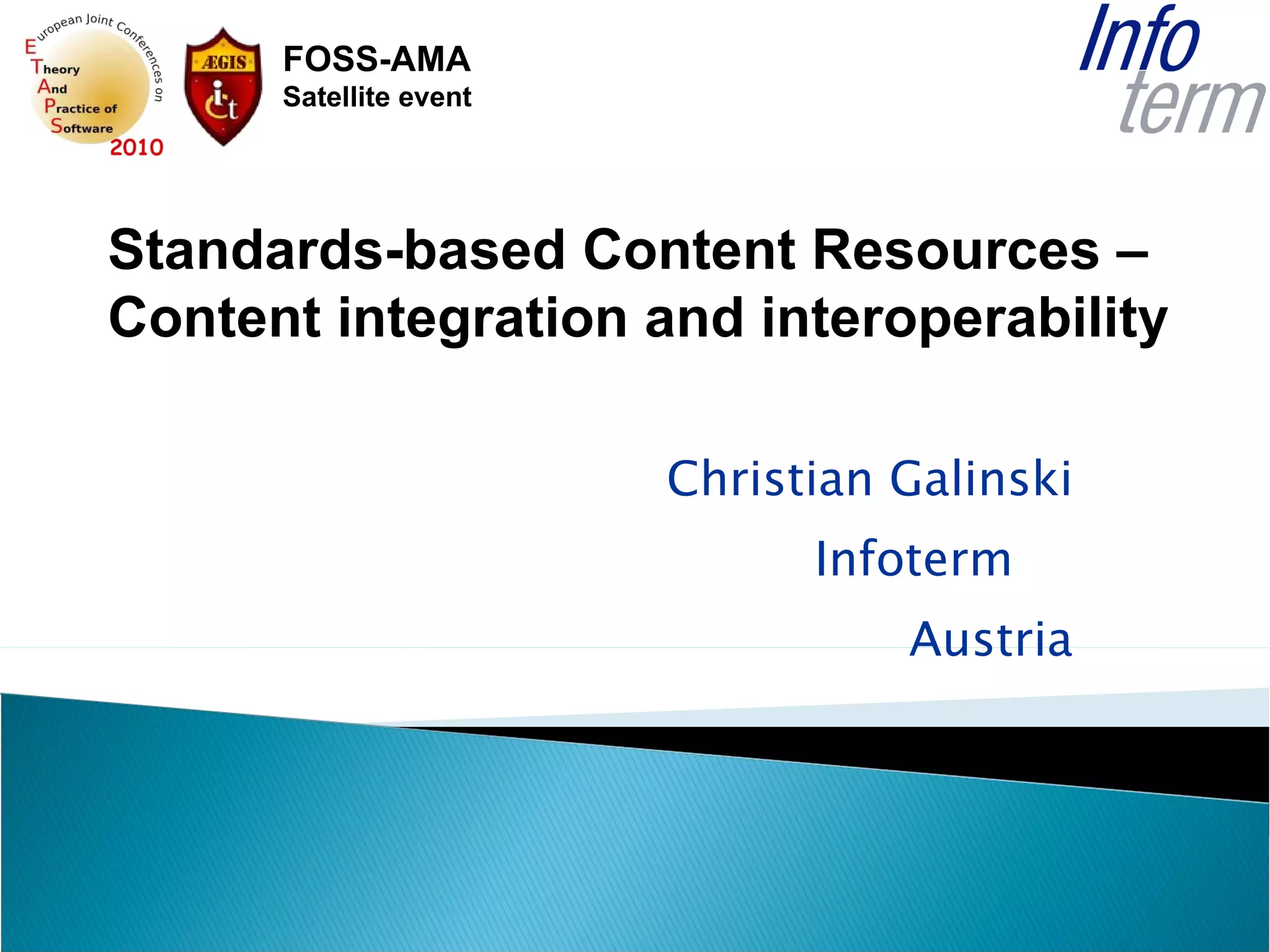 5 Standards-based Content Resources: A Prerequisite for Content ...