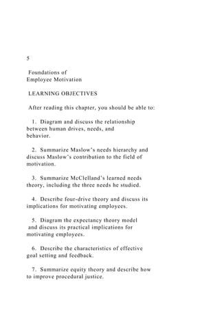 5 Foundations of Employee Motivation LEARNING OBJE.docx