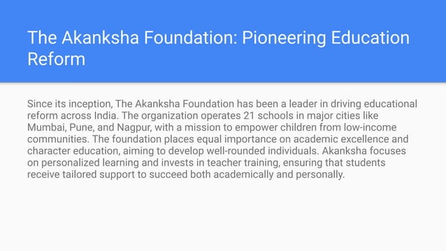 5 Foundations Transforming the Lives of Underprivileged Students in India.pdf | Non-Profit ...