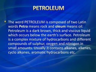 fractional distillation and refining of petroleum | PPTX