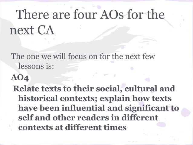 Context Posters (homework) | PPT