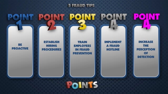 5 fraud tips | PPT