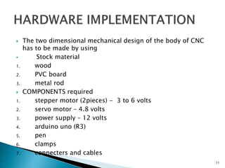CNC Plotter Using Spare Parts | PPTX