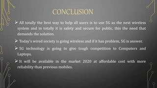 5g wireless technology | PPTX