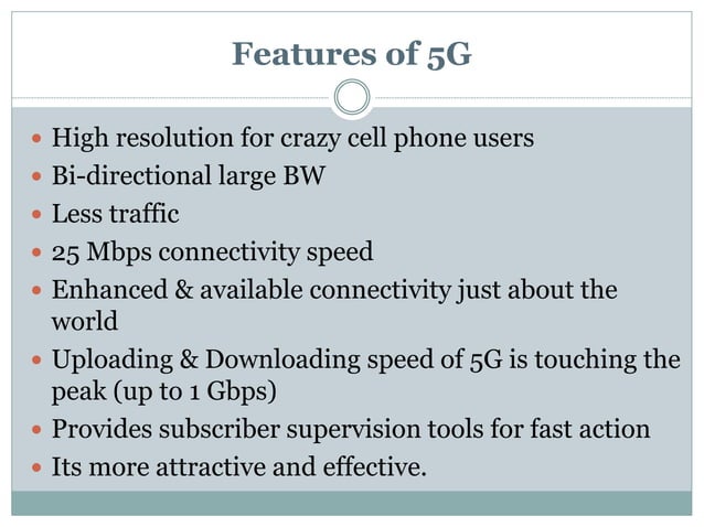5G Technology | PPT