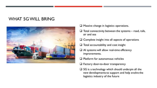 Role of 5G in Transport and Logistics - by Towards5G | PDF | Internet ...