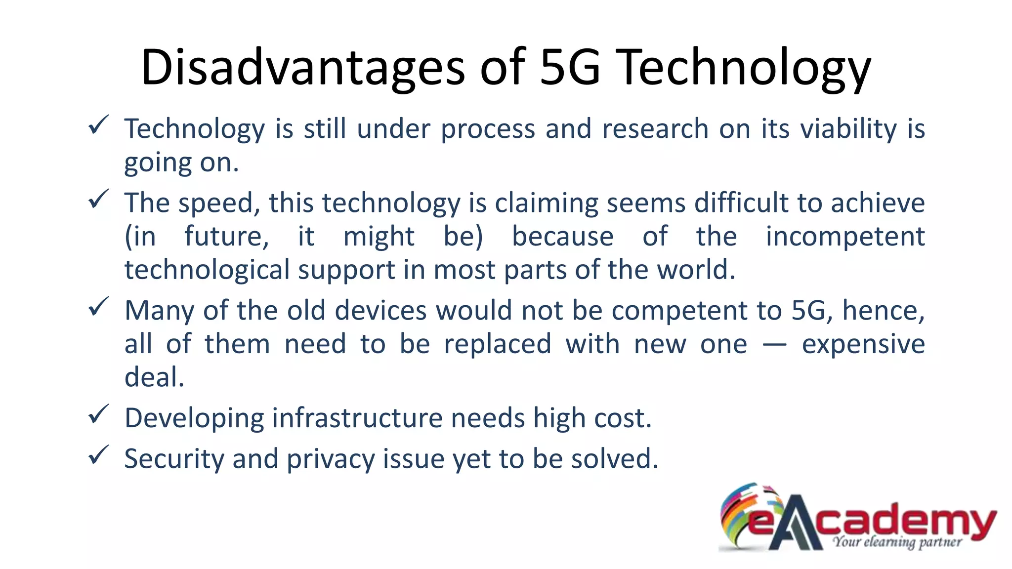 5G advantages and disadvantages | PPTX