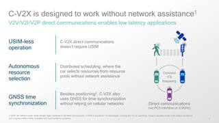 5G and Automative : Cellular V2X (vehicle-to-everything) | PPT