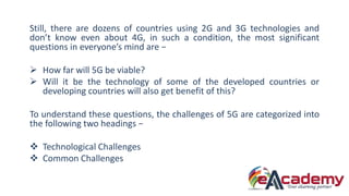 5G Technology and It's challenges | PPTX