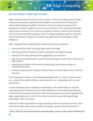 5G Edge Computing Whitepaper, FCC Advisory Council | PDF | Cloud Computing | Internet