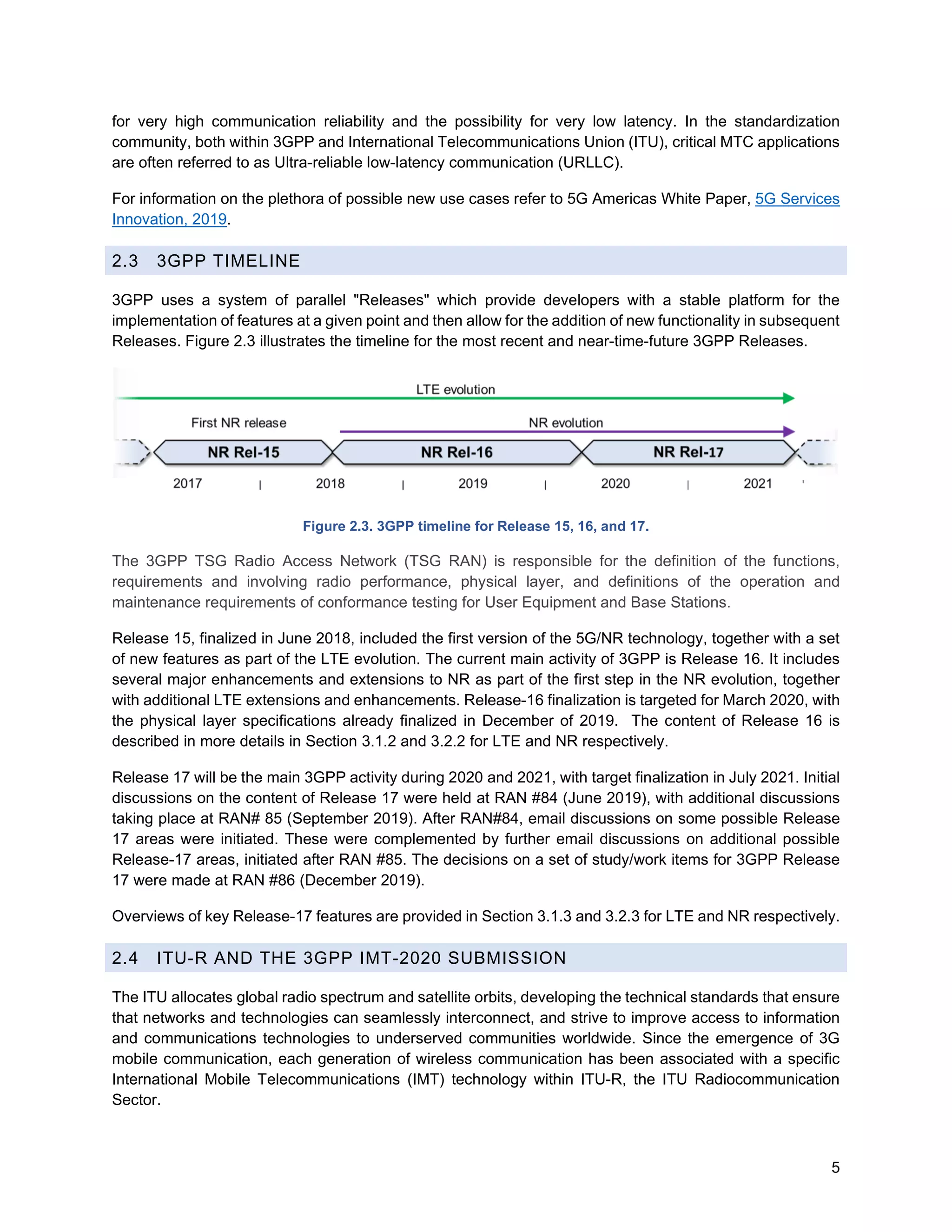 5G evolution 3gpp R6 R17-final | PDF