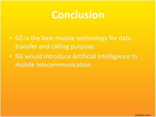5 G MOBILE TECHNOLOGY PPT1 | PPTX