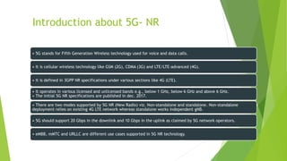 5 g nr (new radio)overview | PPTX