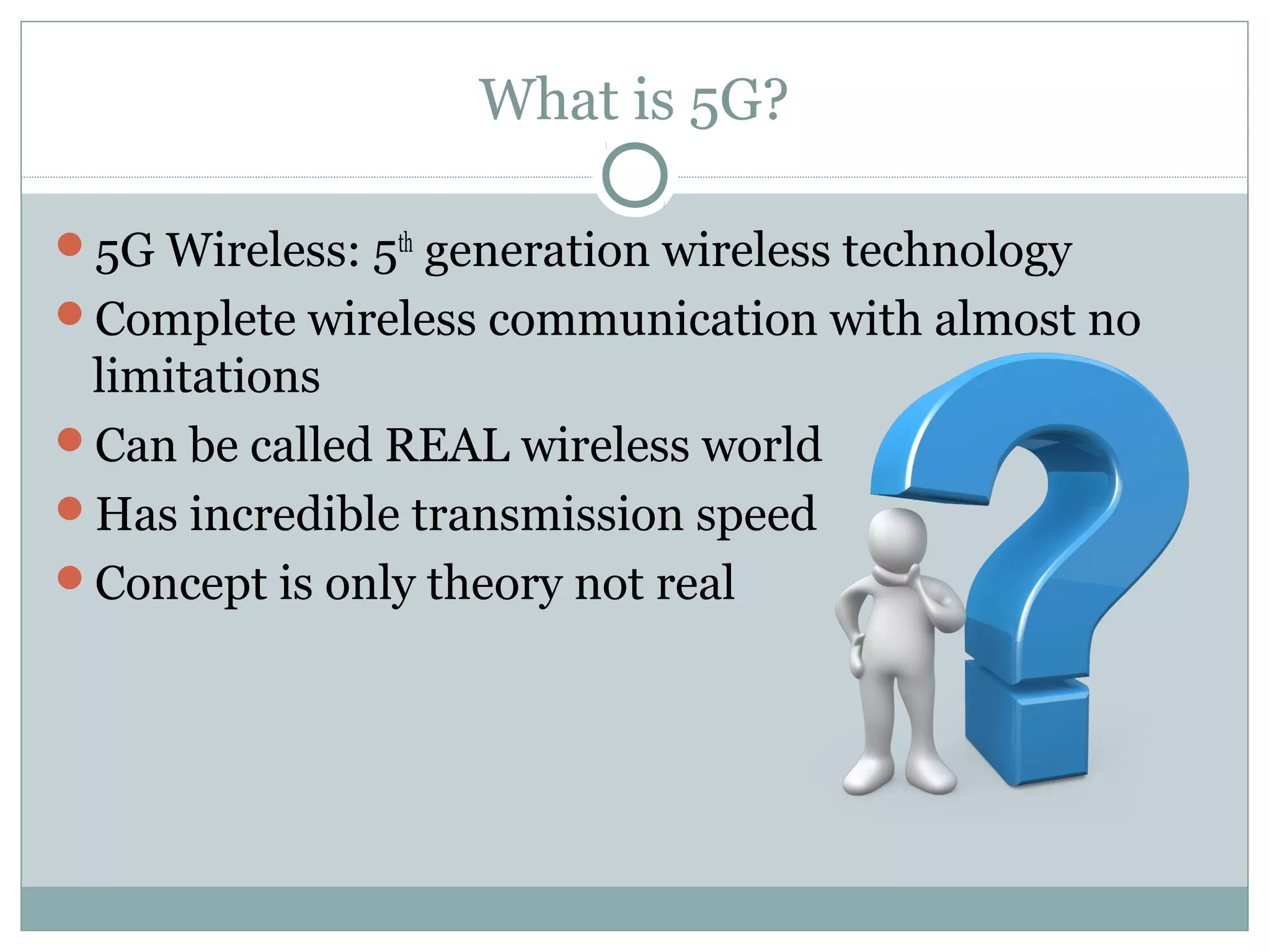 5G technology-ppt | PPT